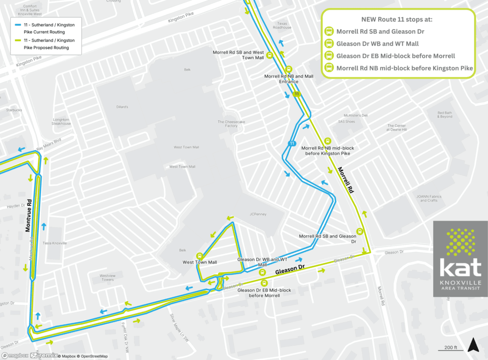 KAT Route Revisions Effective June 2, 2025 - Knoxville Area Transit