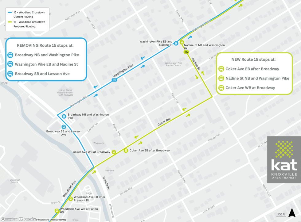 KAT Route Revisions Effective June 2, 2025 - Knoxville Area Transit